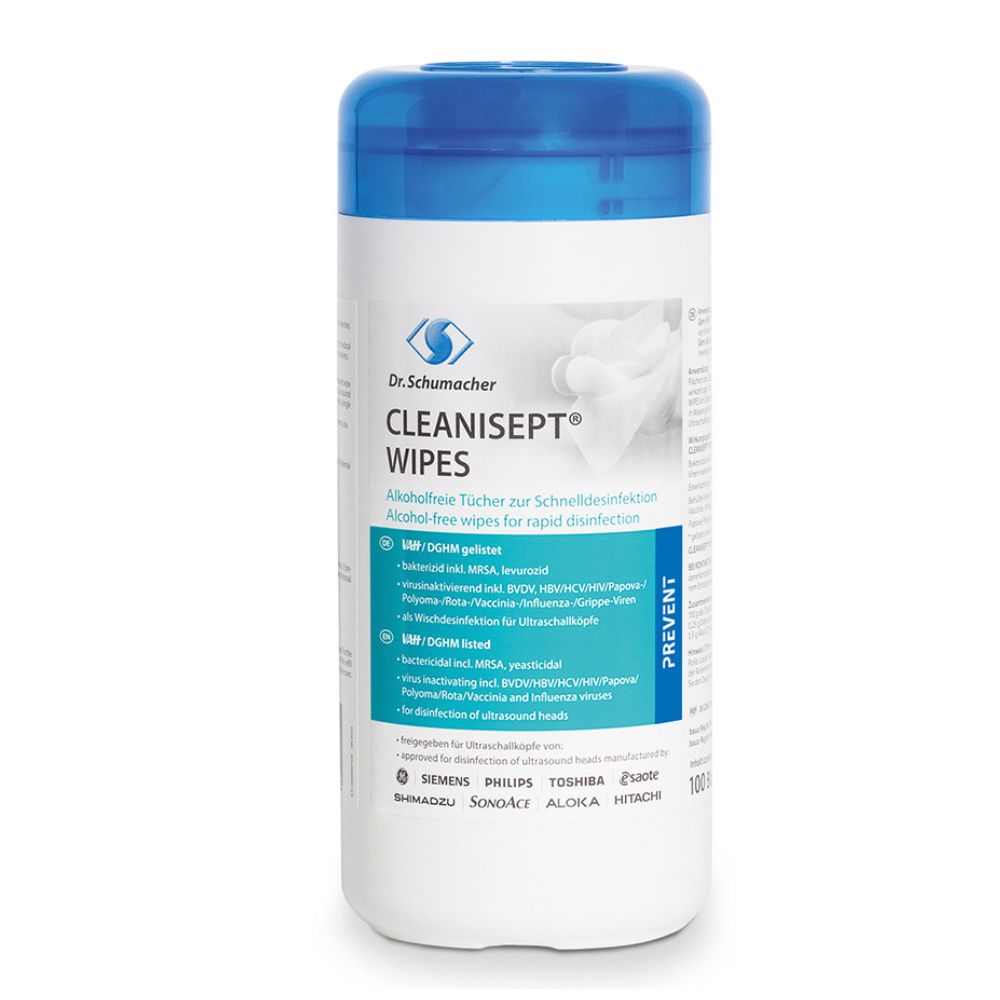 Bournas Cleanisept Wipes Surface Disinfection Wipes 100 pcs - Traumacare