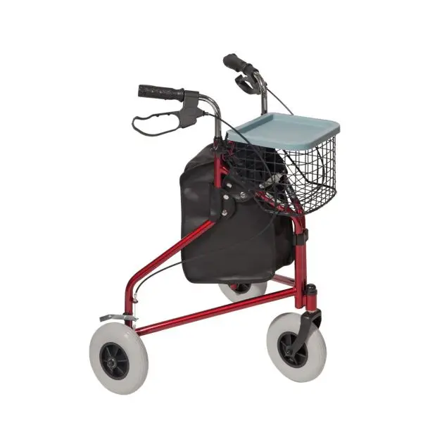 Mobiak 3-Wheel Rollator Walker – Lightweight Mobility Support - Traumacare